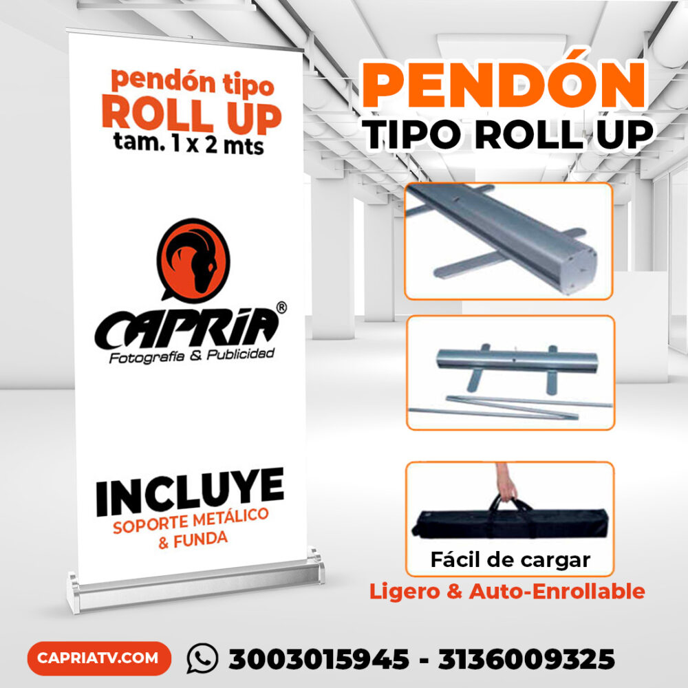 Impresion Pendon Tipo Rollup Cali CAPRIA FOTOGRAFIA Y PUBLICIDAD Impresion Pendon Tipo Rollup Cali CAPRIA FOTOGRAFIA Y PUBLICIDAD